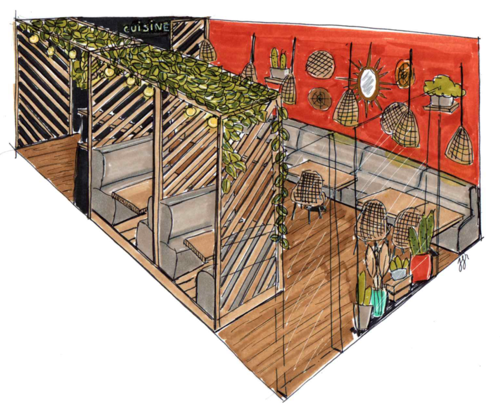 EDAA – Projet final pour le restaurant « La Bohème » | Deco by jjr