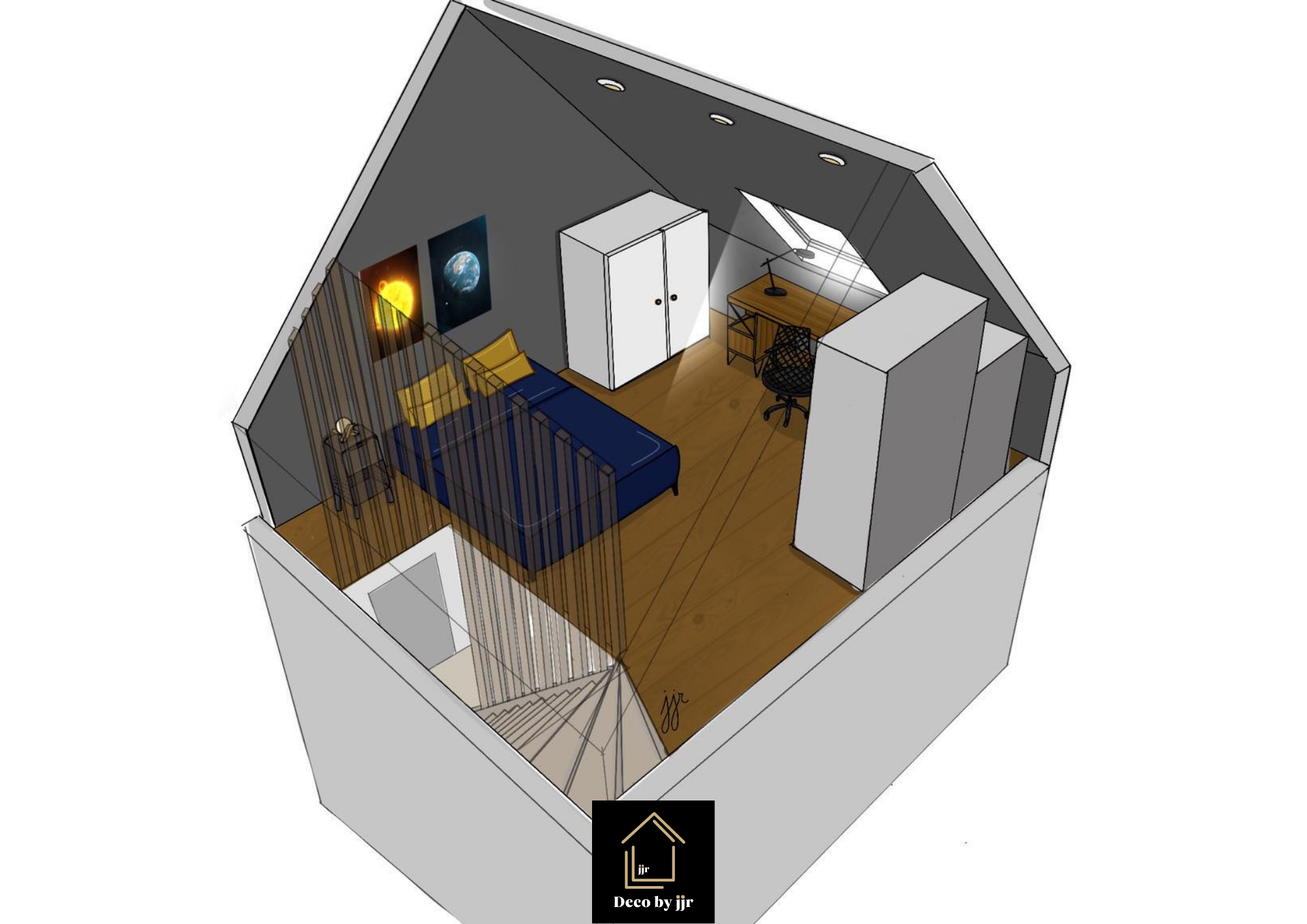 Aménagement d’un studio étudiant : APD du projet EDAA | Deco by jjr